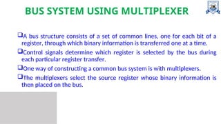 Bus system using Multiplexer in COA .ppt