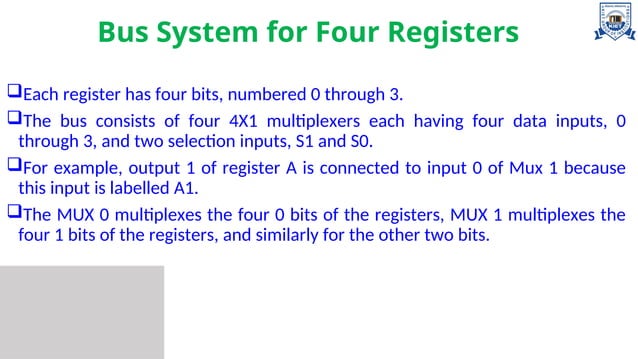 Bus system using Multiplexer in COA .ppt