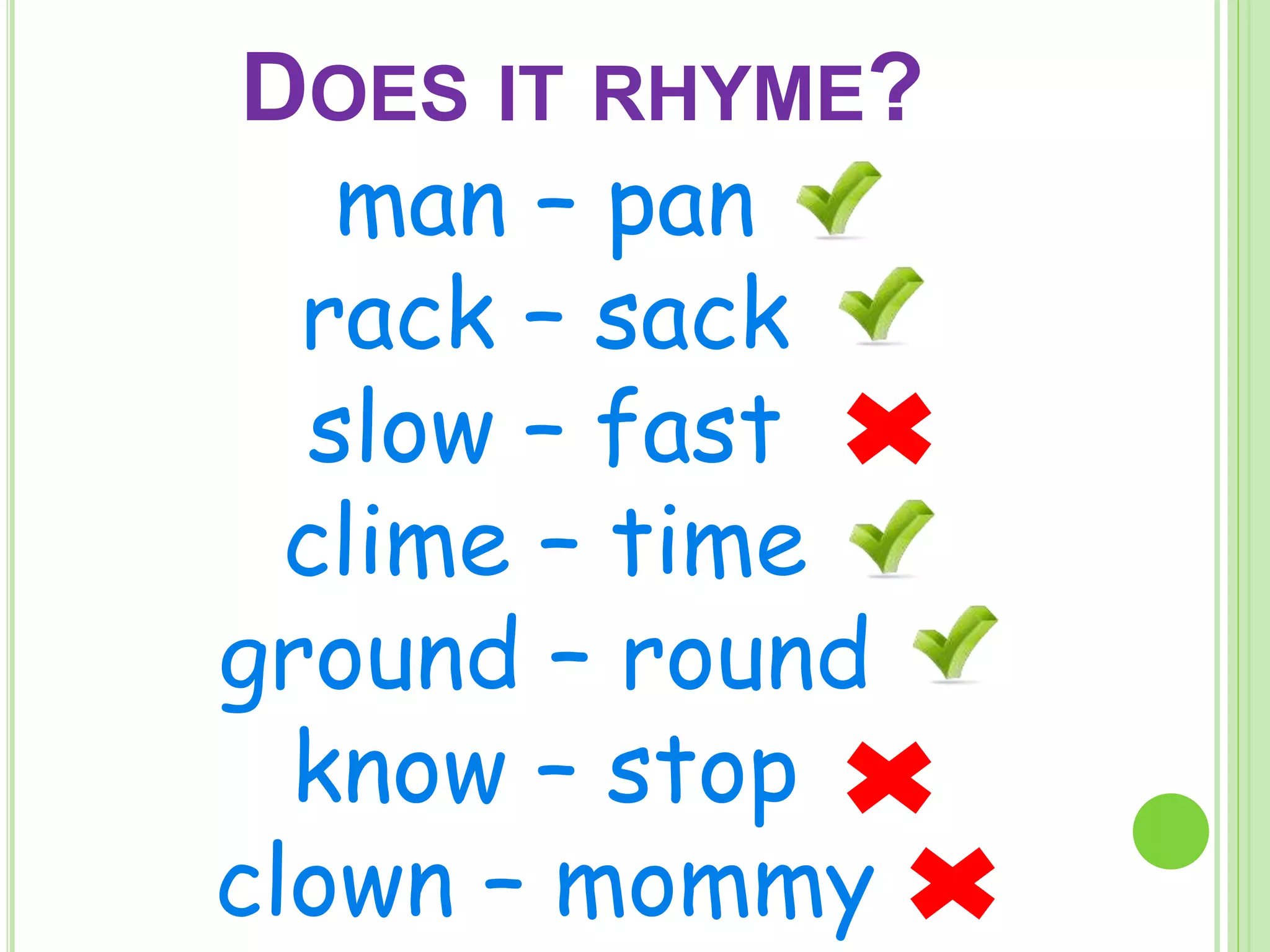 Bust a rhyme! | PPTX