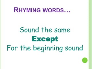 Bust a rhyme! | PPTX