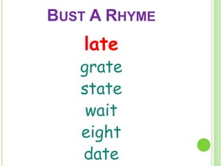 Bust a rhyme! | PPT