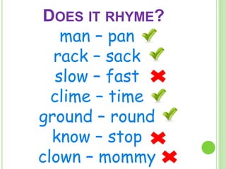 Bust a rhyme! | PPTX