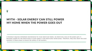 Busted - Solar energy myths and misconceptions.pptx | Gas and Electric ...