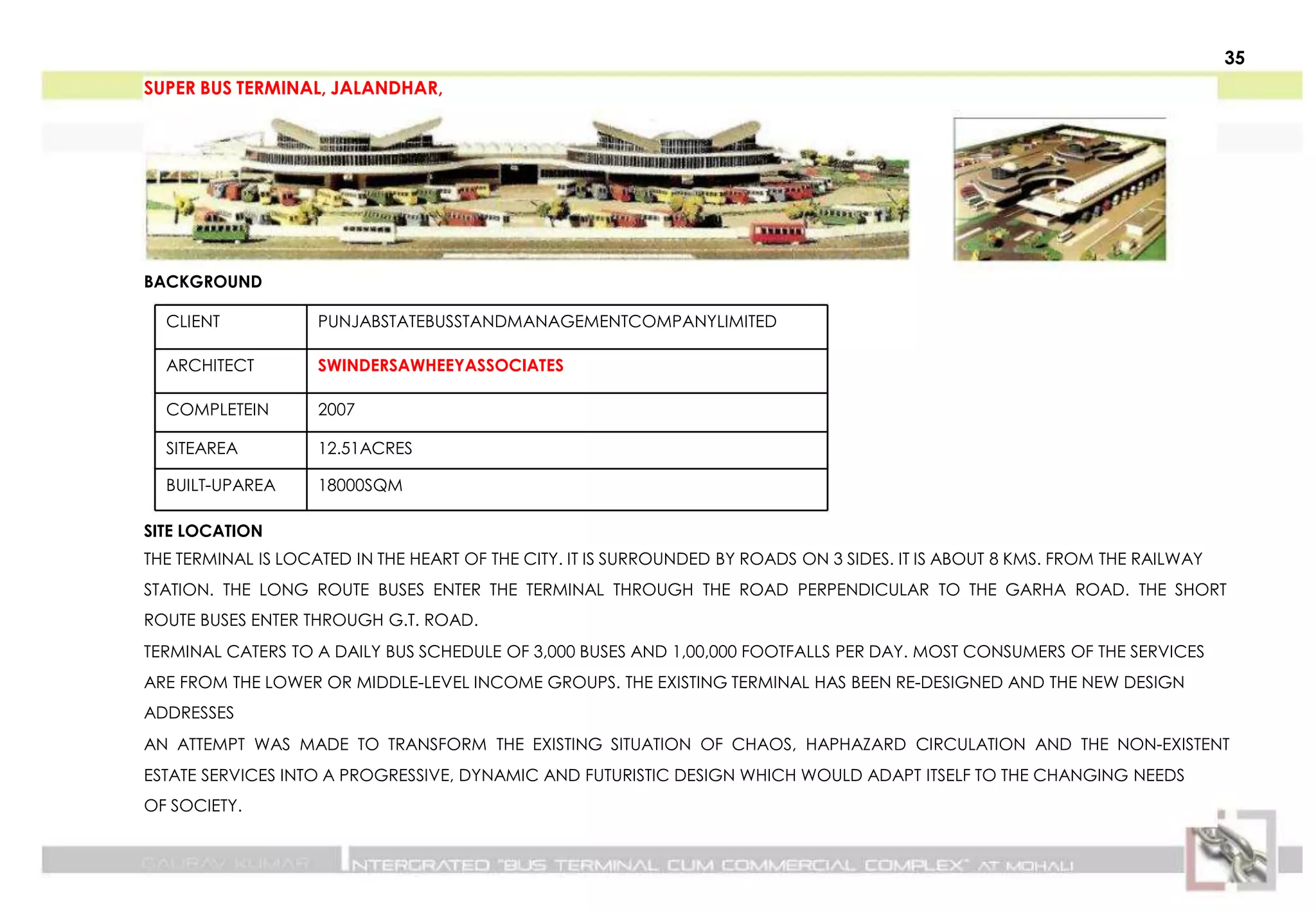 Bus terminal+commercial complex+isbt+india ppt show | PPS