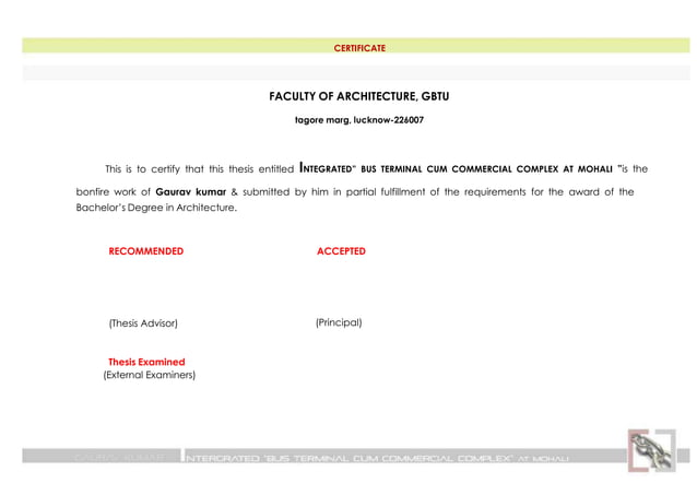 Bus terminal+commercial complex+isbt+india ppt show | PPS