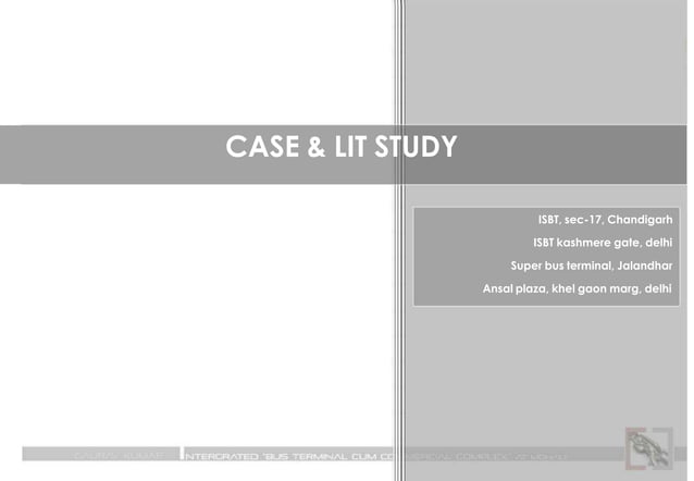 Bus terminal+commercial complex+isbt+india ppt show | PPS
