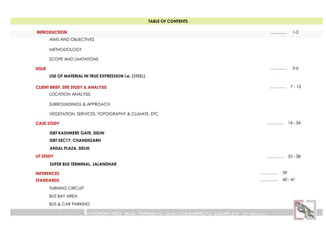 Bus terminal+commercial complex+isbt+india ppt show | PPS