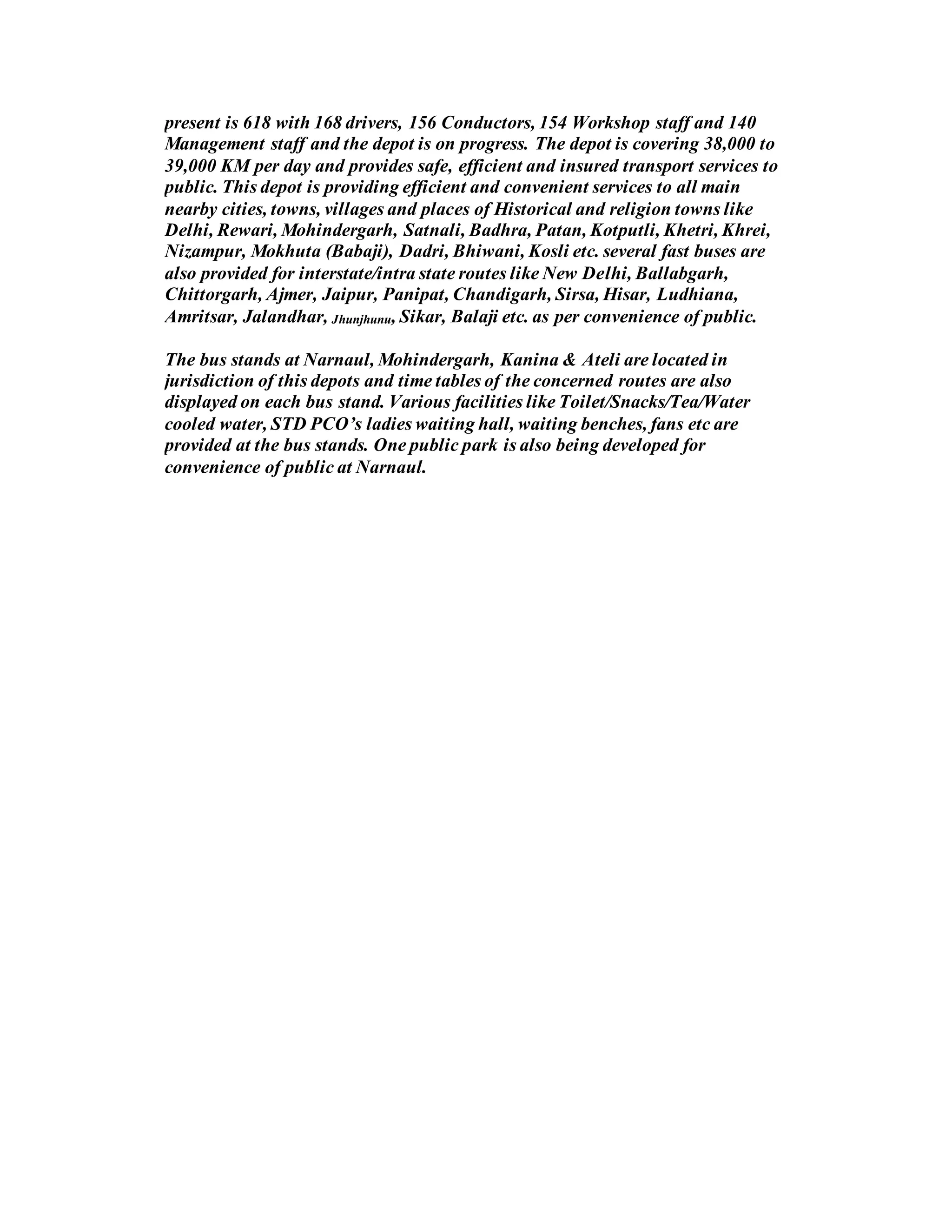 Bus time table | DOCX