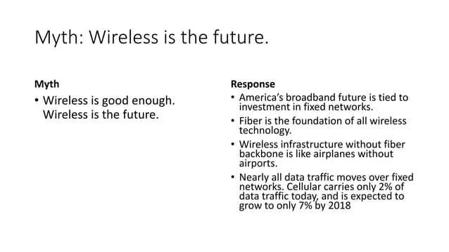 Busting broadband myths | PPT