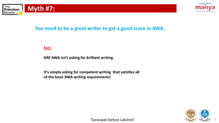 Busting Common GRE Myths - www.manyagroup.com