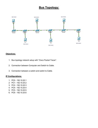Bus topolagy networks | PDF