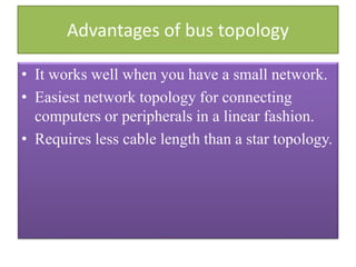 Bus topologoy | PPTX