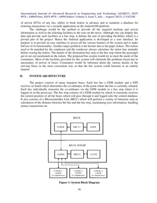 Bus tracking and ticketing system 2-3-4-5-6-7-8-9-10 | PDF
