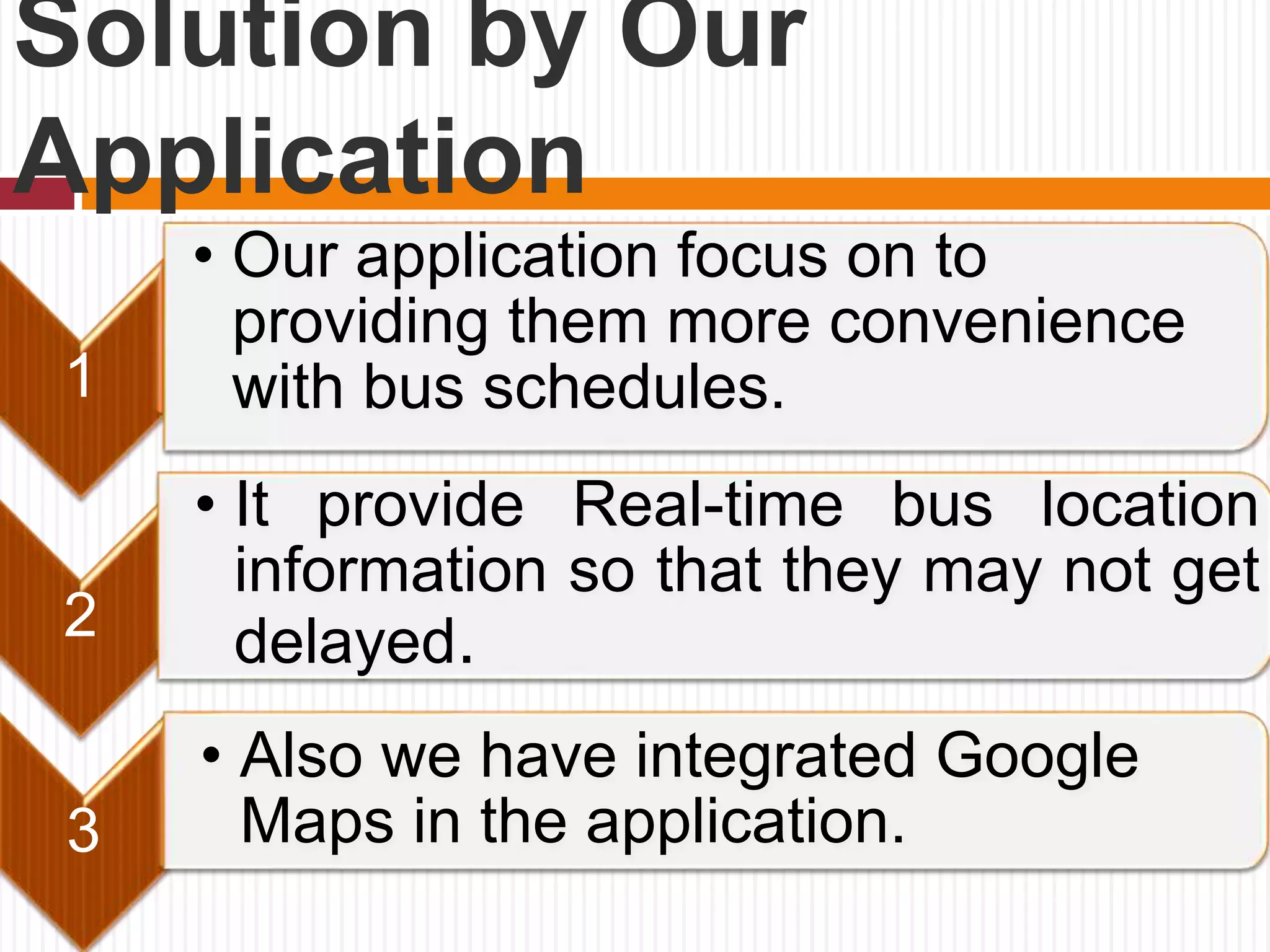 Bus tracking application in Android | PPTX