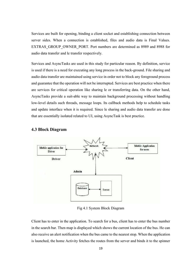Bus Tracking Application Project Report Pdf Operating Systems Computer Software And