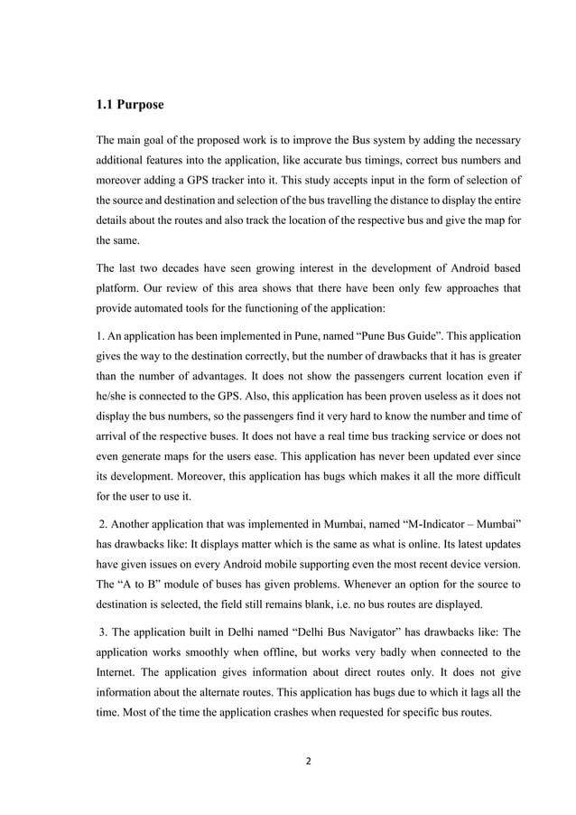 Bus Tracking Application Project Report Pdf Operating Systems Computer Software And