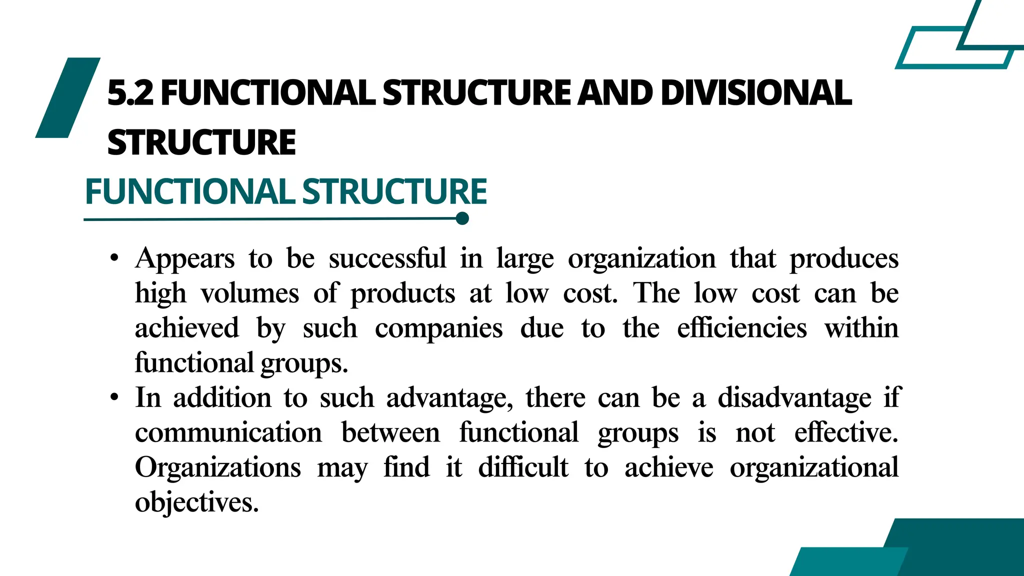 ORGANIZATIONAL STRUCTURE AND CONTROL SYSTEM | PPTX | Large Business ...