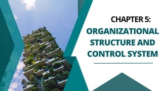 ORGANIZATIONAL STRUCTURE AND CONTROL SYSTEM | PPTX