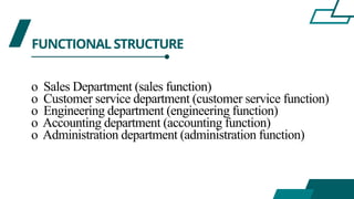 ORGANIZATIONAL STRUCTURE AND CONTROL SYSTEM | PPTX | Large Business ...