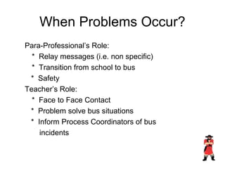 Bus training 2013 2014 | PPT | Special Needs Kids | Parenting