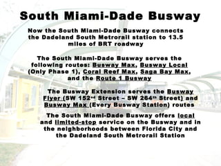 Busway Extension to Florida City | PPT