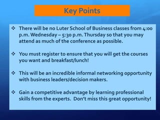 BusX: A Business Exchange Conference | PPTX