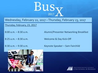 BusX: A Business Exchange Conference | PPTX