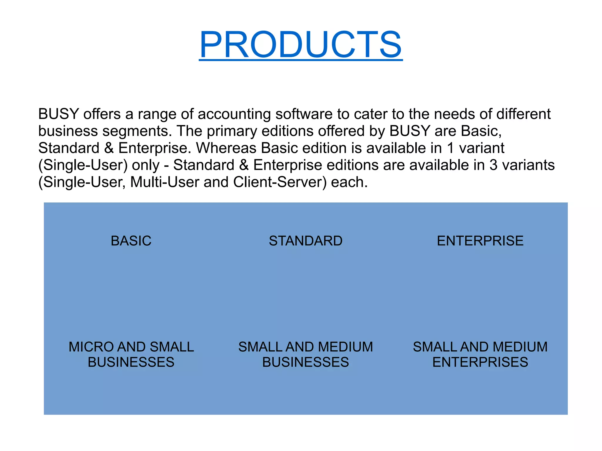 Busy accounting software ppt | PDF