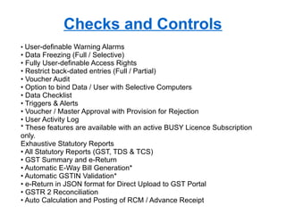 Busy accounting software ppt | PDF