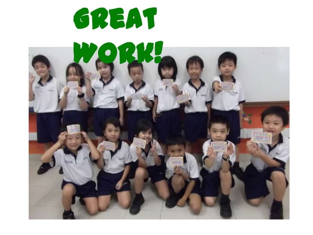 Well done, kids! You all did well in Term One. Keep up the good work ...