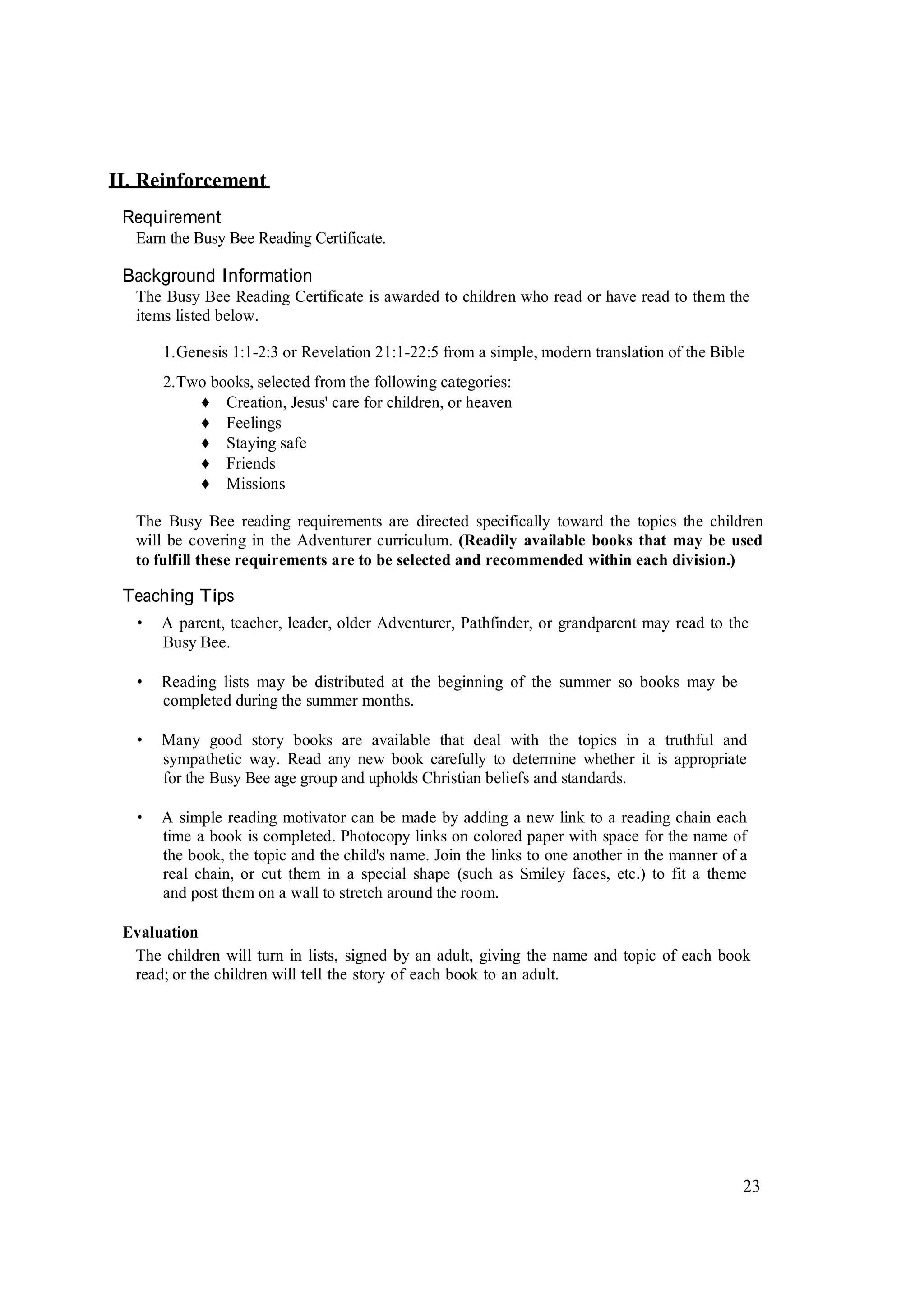 Busy bee teacher manual | PDF