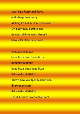 Busy bumble bee | PDF