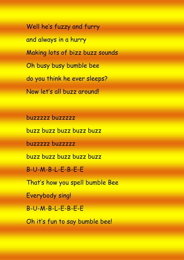 Busy bumble bee | PDF