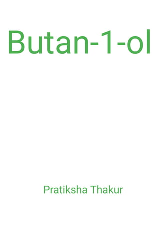 Butan-1-ol | PDF