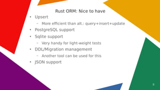butane Rust ORM | PDF | Databases | Computer Software and Applications
