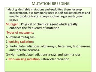 Mutation breeding | PPTX