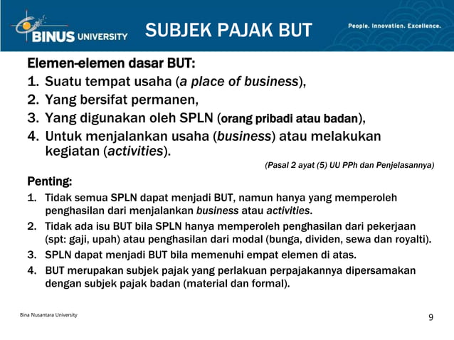Bentuk Usaha Tetap Bina Nusantara Uni.ppt