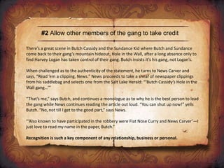 10 Powerful Leadership Lessons From, Butch Cassidy & the Sundance Kid | PPT