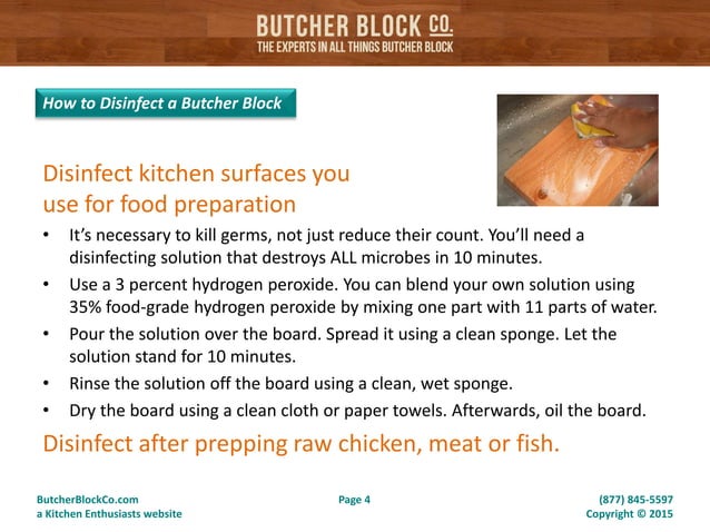 Butcher Block Care & Repair - A How-To Guide | PPT