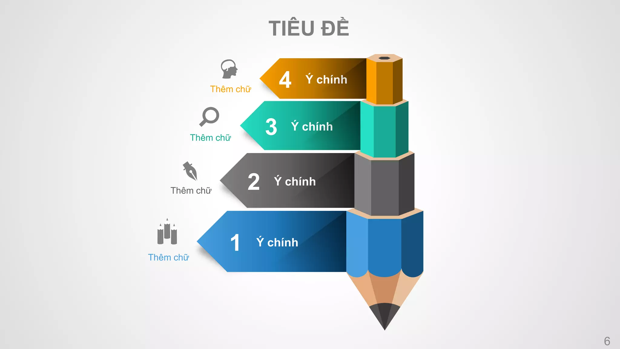 Tải mẫu Slide Powerpoint đẹp Bút Chì Sắc Màu | PDF