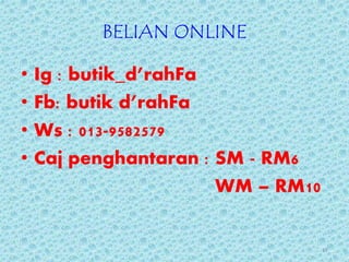 Butik d' rahFa | PPT