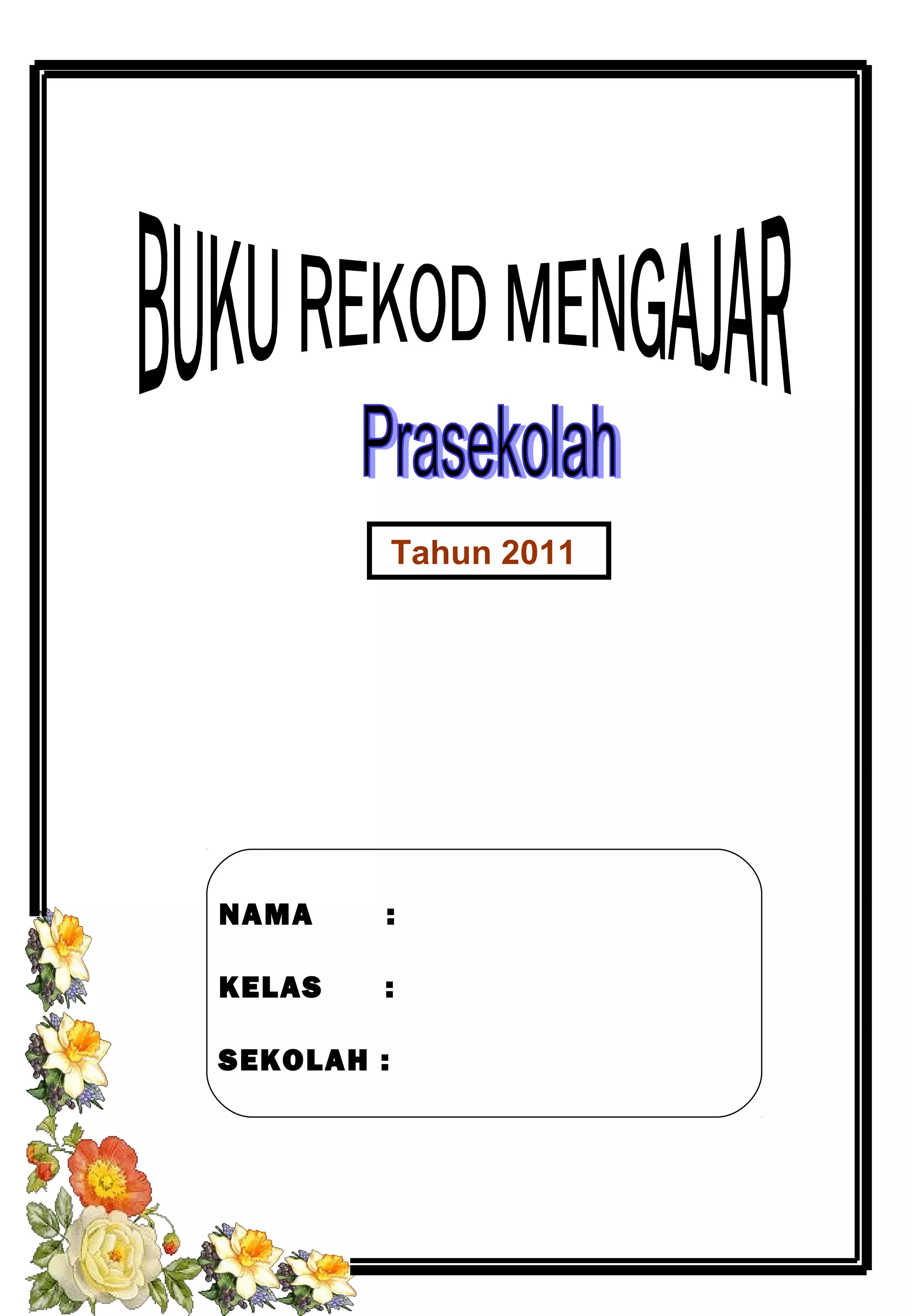 BUTIRAN MAKLUMAT AWAL BUKU RM PRASEKOLAH | PDF