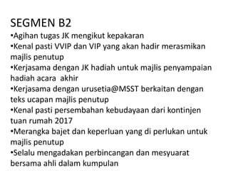 Butiran tugasan jk majlis perasmian b&p mssm 2016 | PPTX