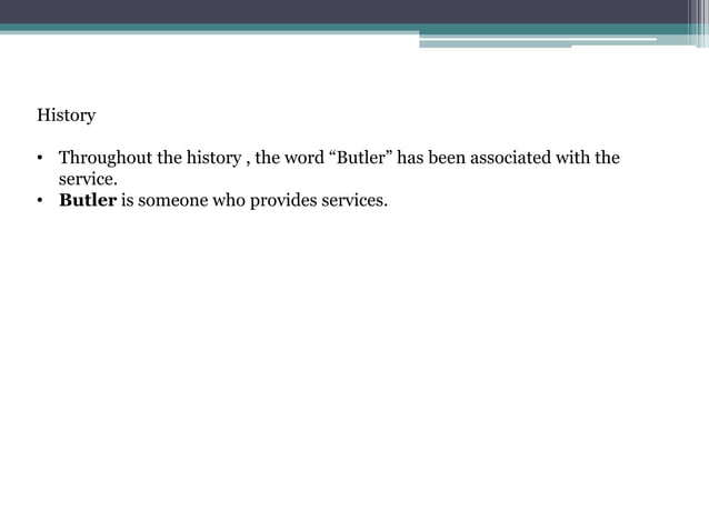 Butler | PPTX