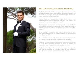 Butler Training Brochure | PDF