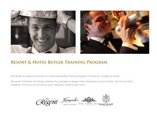 Butler Training Brochure | PDF