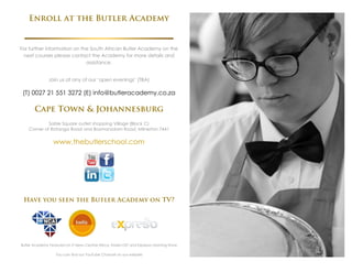 BUTLER SCHOOL BROCHURE | PDF