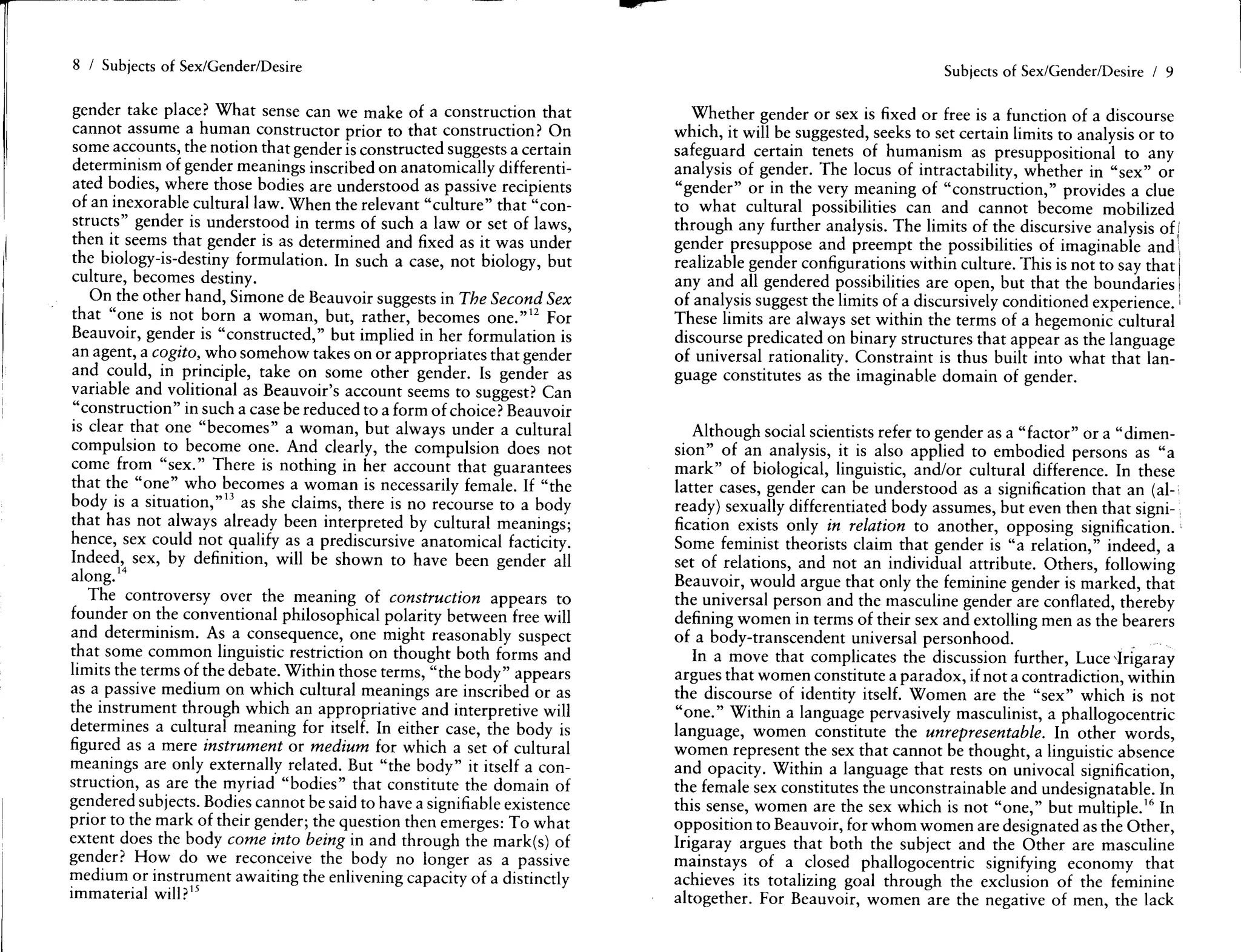 Butler gender trouble | PPT