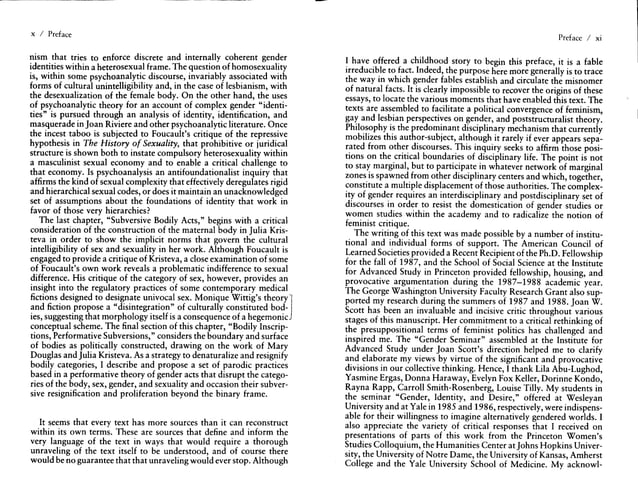 Butler gender trouble | PPT