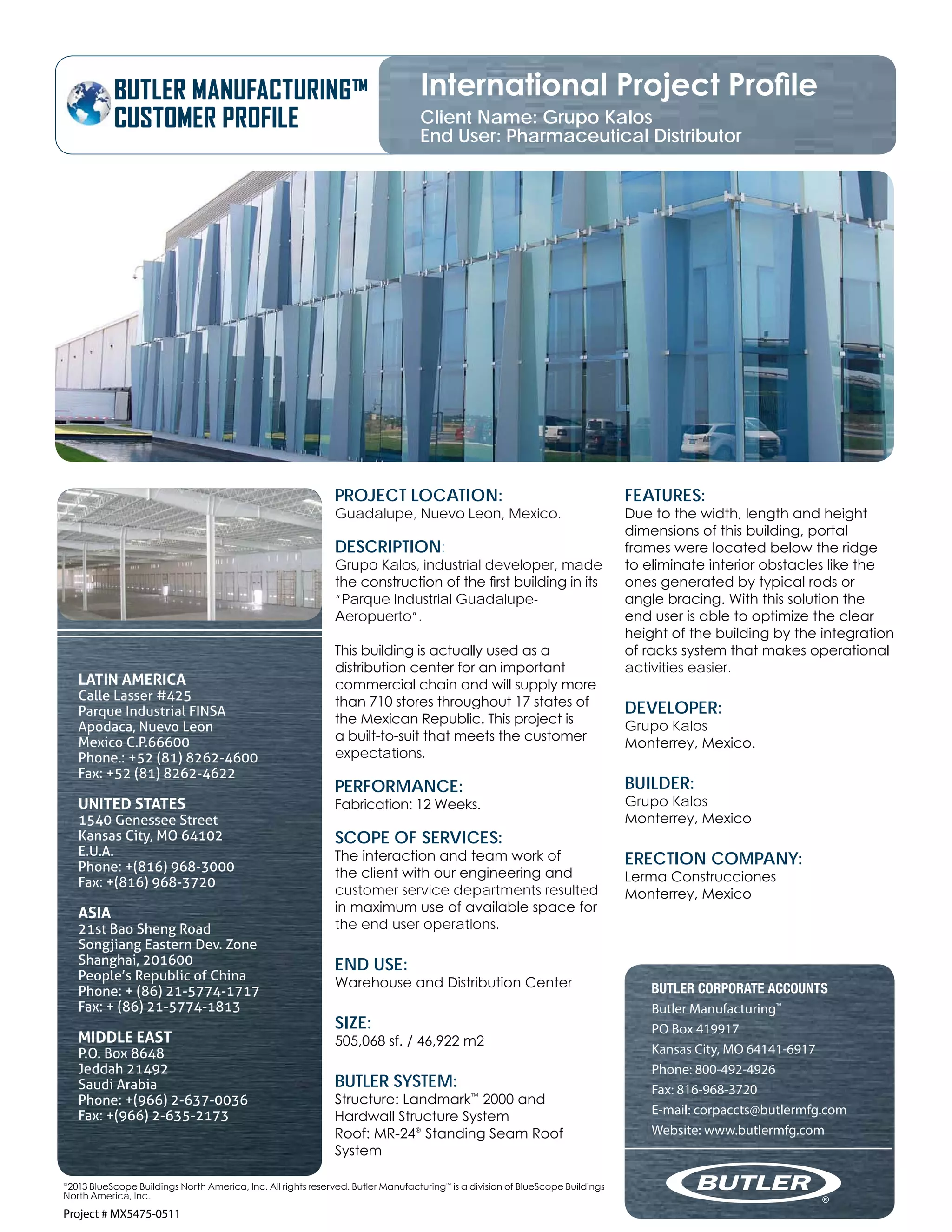 International Project Profile - Grupo Kalos | PDF
